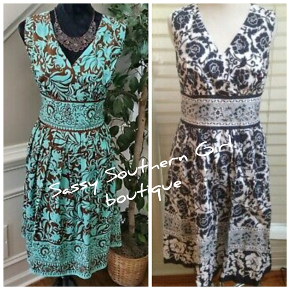 Chadwicks | Dresses | 2 Dresses Aline Cotton Midi Dress | Poshmark